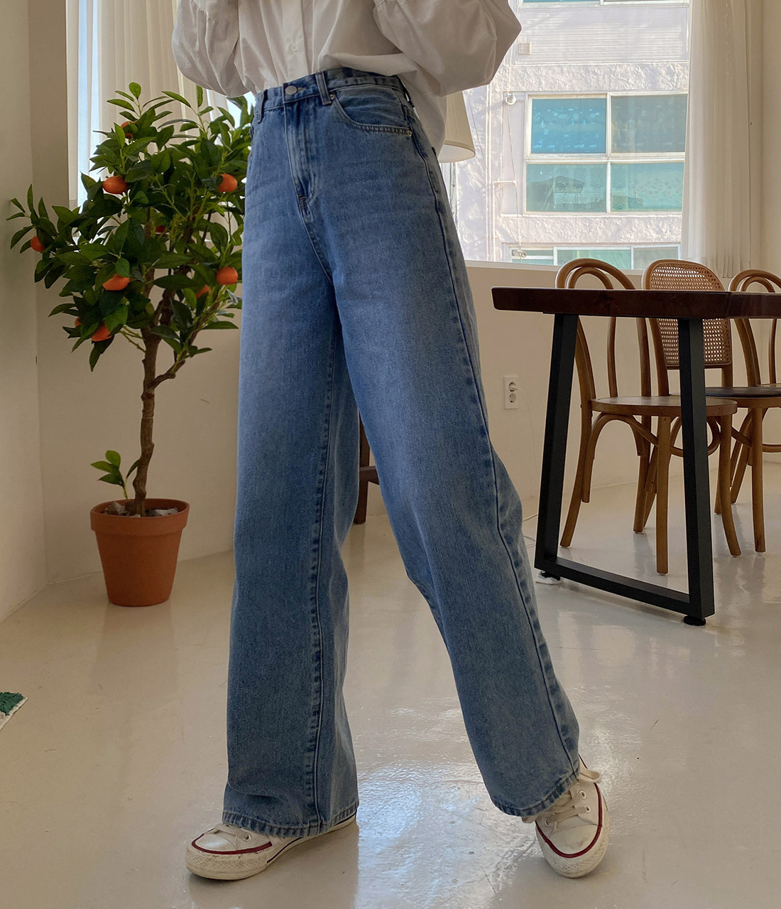 3TYPEハイウエストワイドデニムパンツ | レディースファッション 3TYPEハイウエストワイドデニムパンツ | レディースファッション