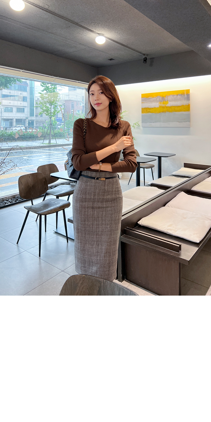 チェックHラインスカート | レディースファッション通販 - DHOLIC