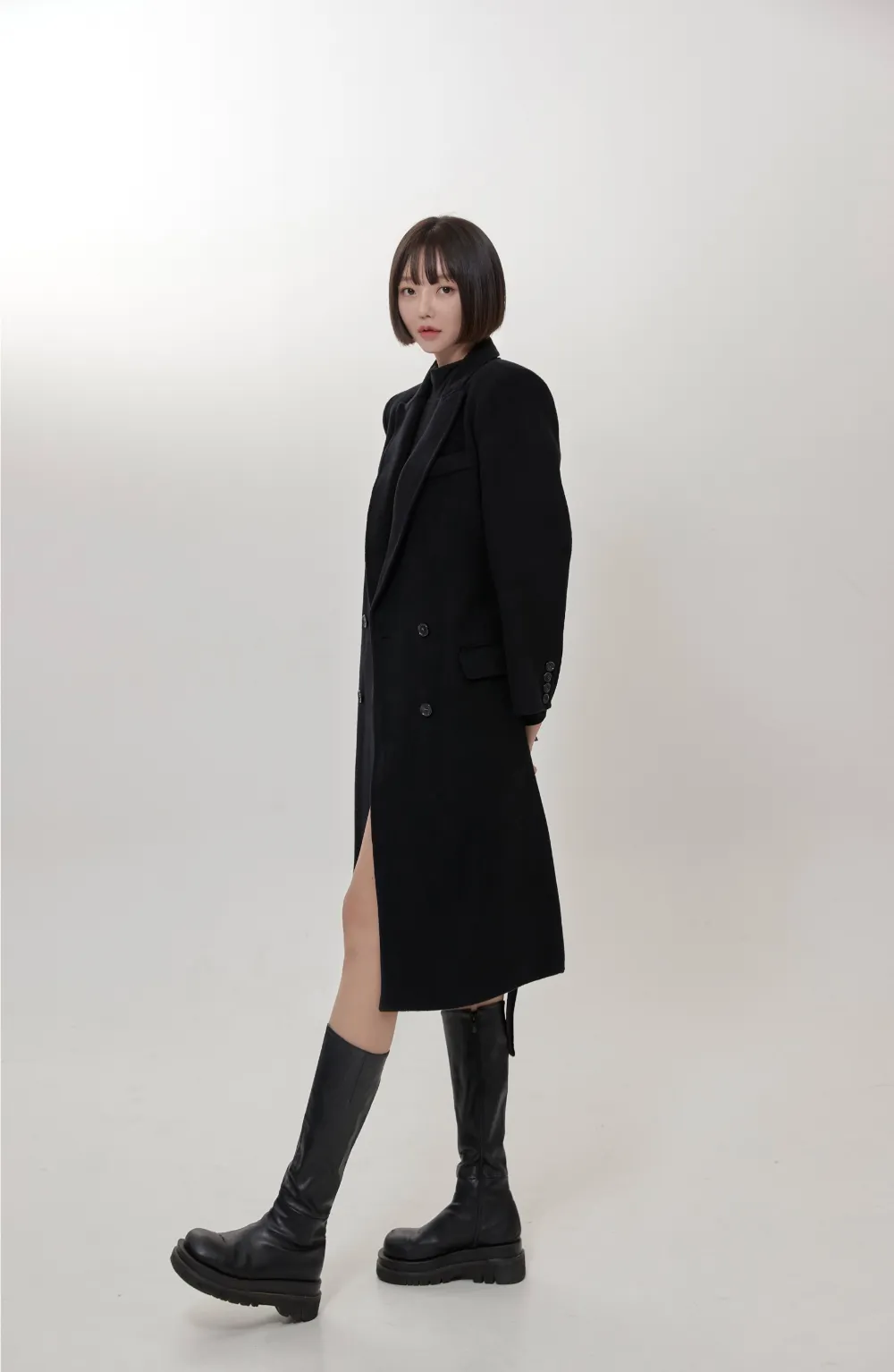 カシミヤ混ハンドメイドコート | レディースファッション通販 - DHOLIC