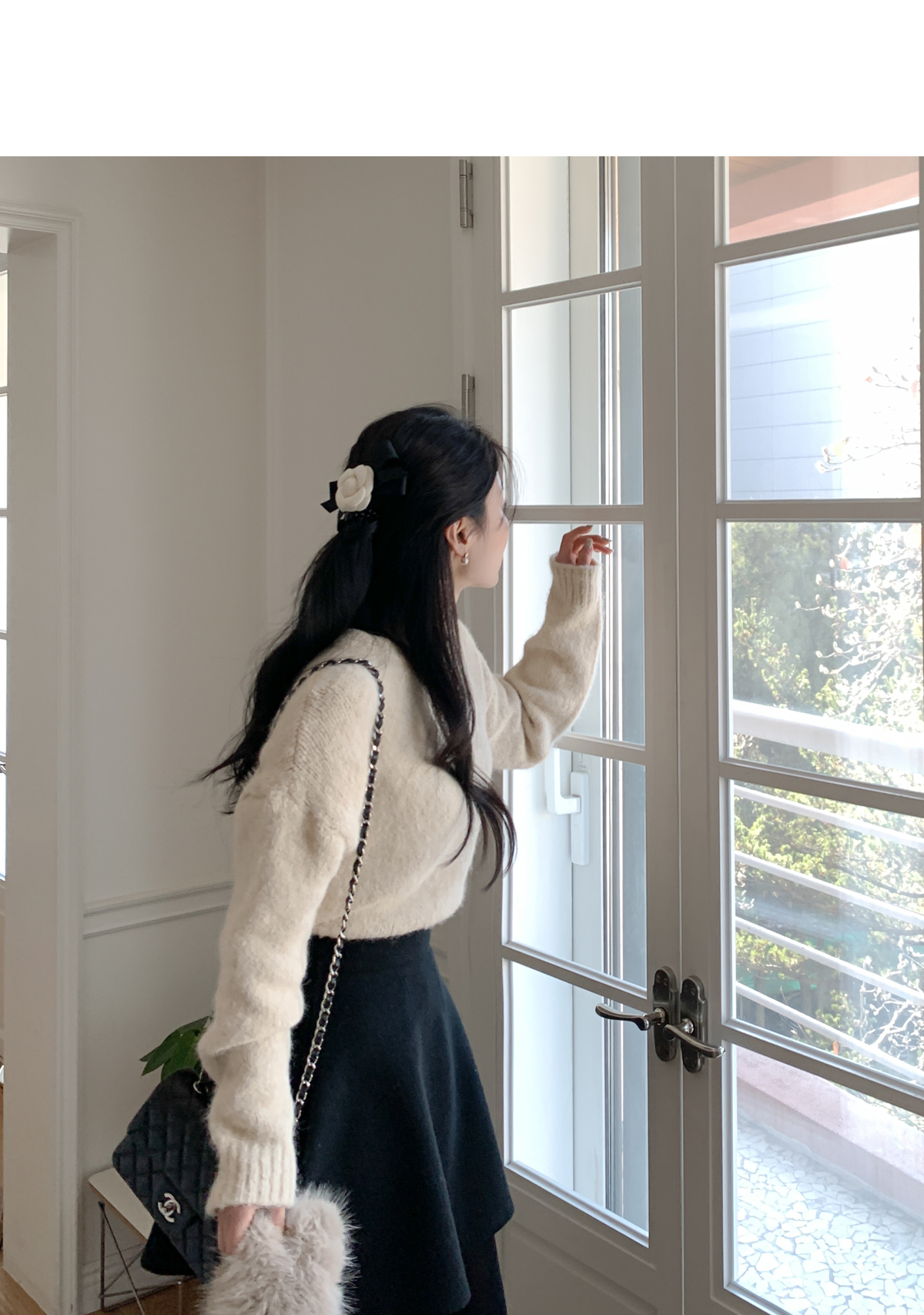 ローズリボンヘアバレッタ | レディースファッション通販 - DHOLIC