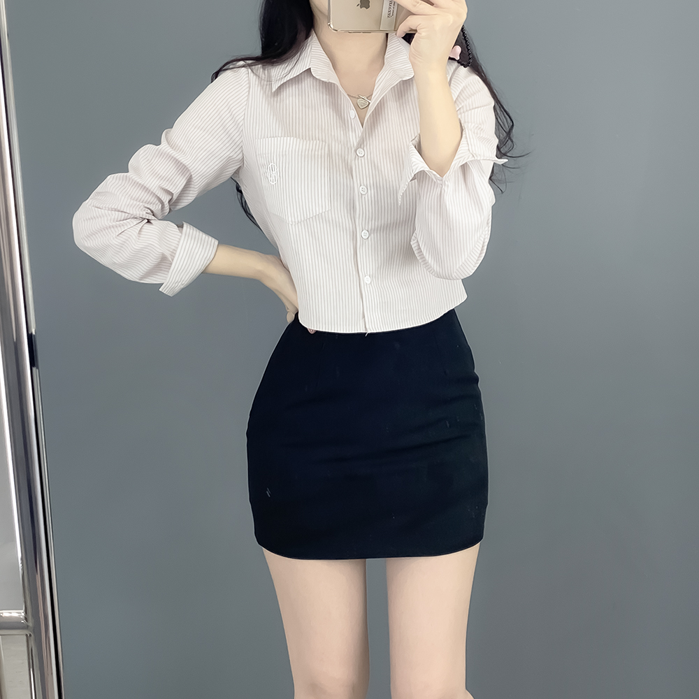 Hライン無地ミニスカート | レディースファッション通販 - DHOLIC