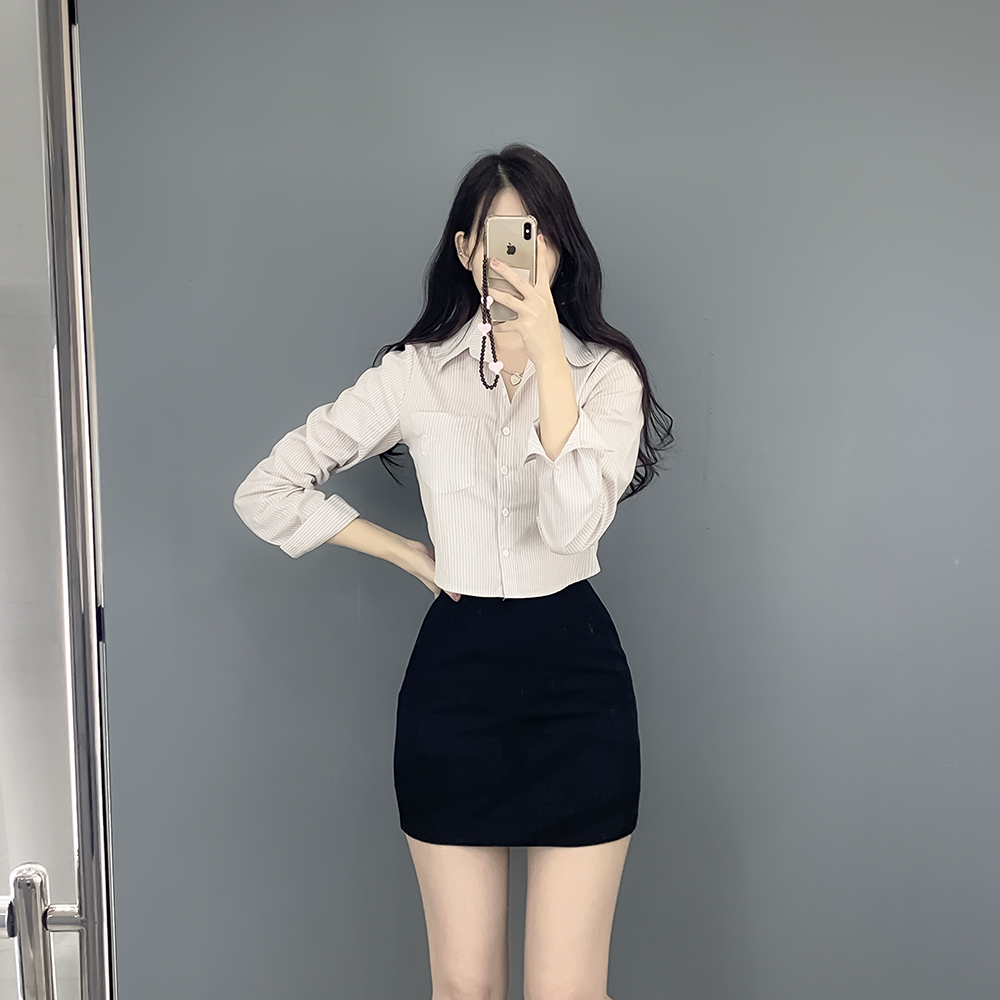 Hライン無地ミニスカート | レディースファッション通販 - DHOLIC