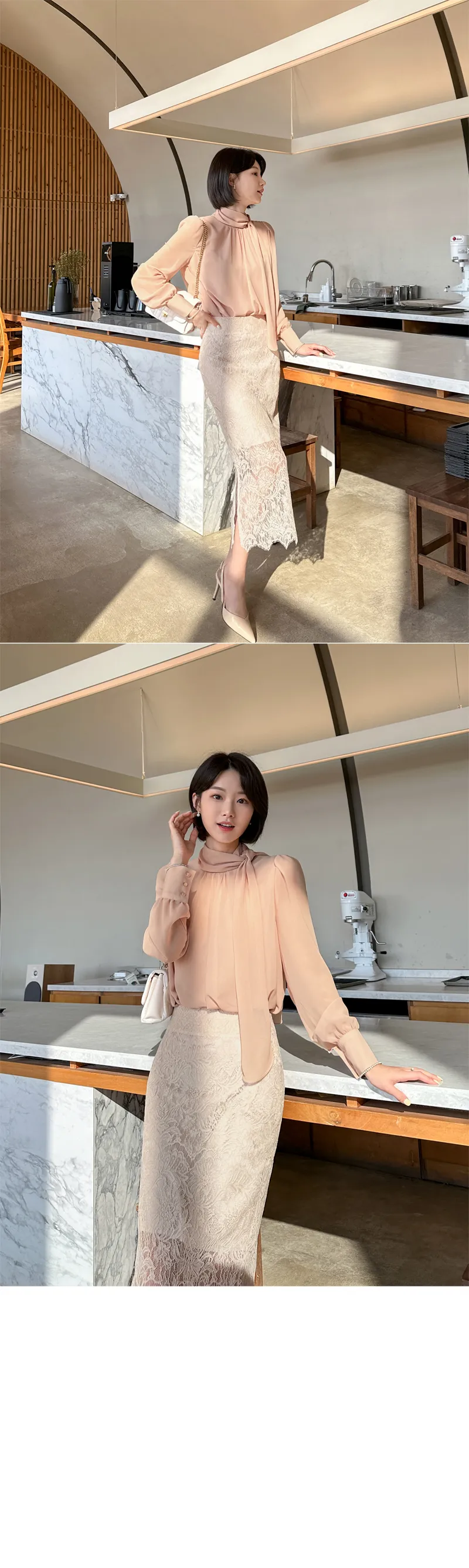 スカーフハイネックブラウス | レディースファッション通販 - DHOLIC