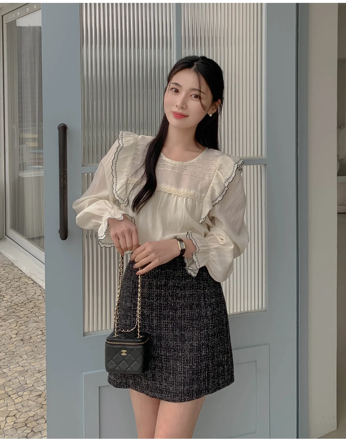 ミックスツイードミニスカート | レディースファッション通販 - DHOLIC