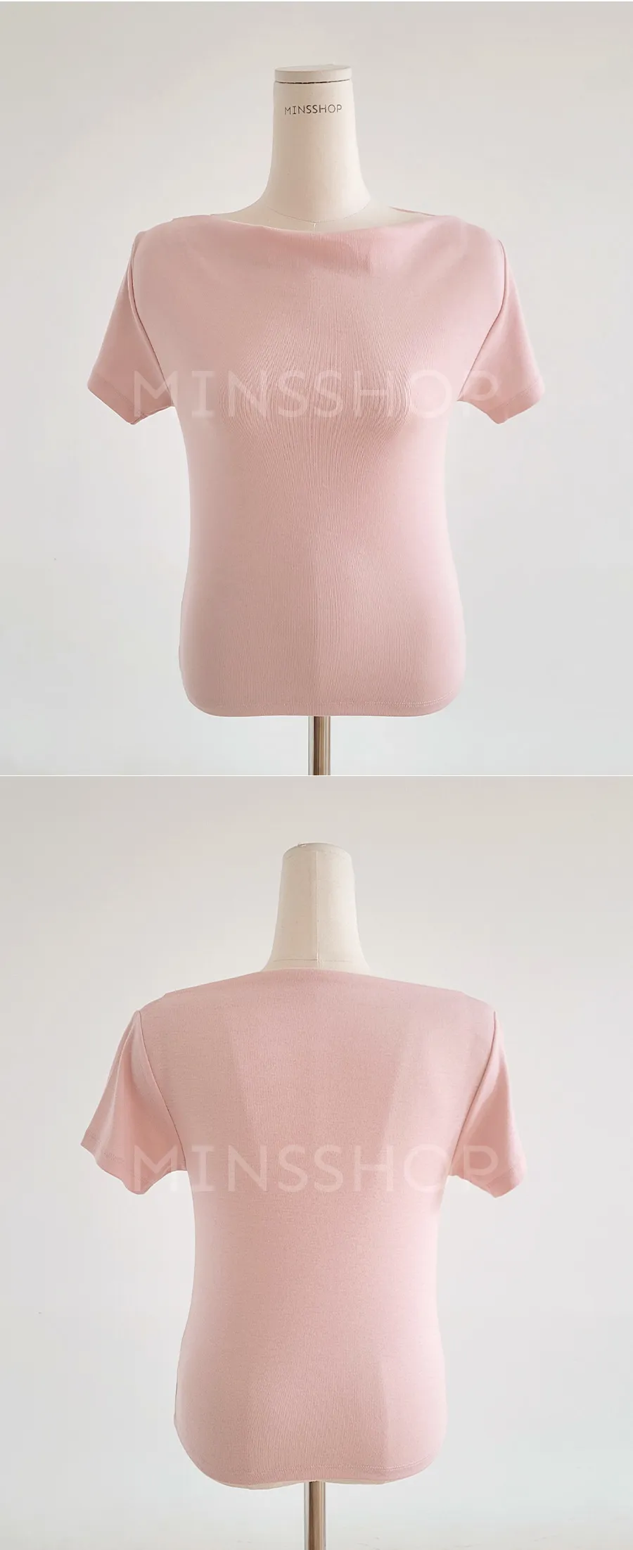 ボートネックドレープTシャツ | レディースファッション通販 - DHOLIC