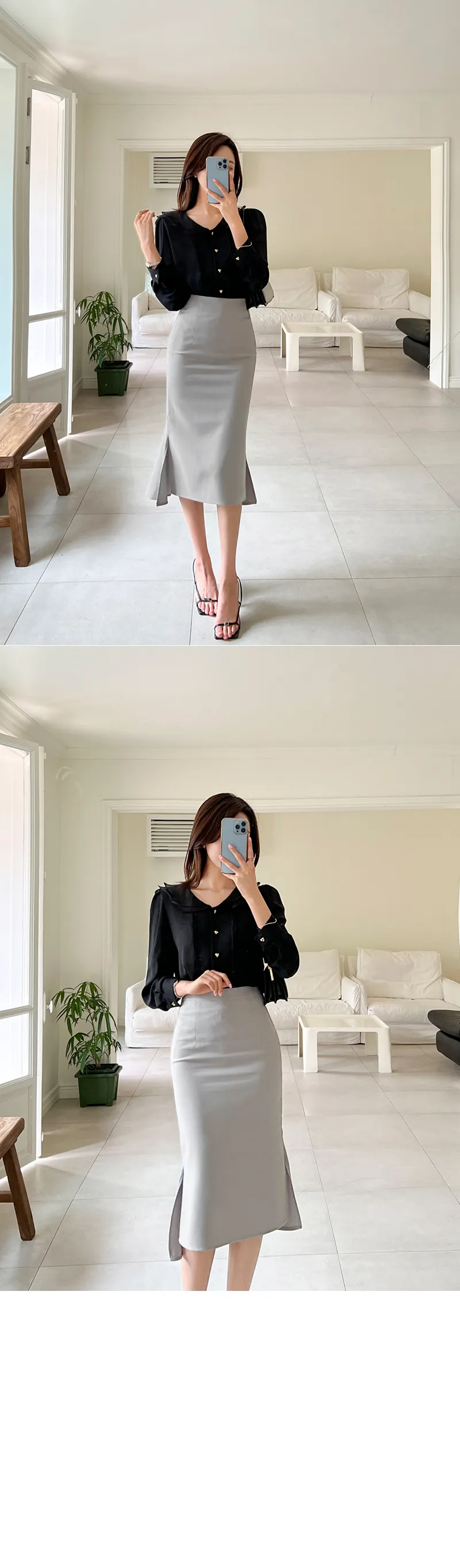 アンバランススリットスカート | レディースファッション通販 - DHOLIC