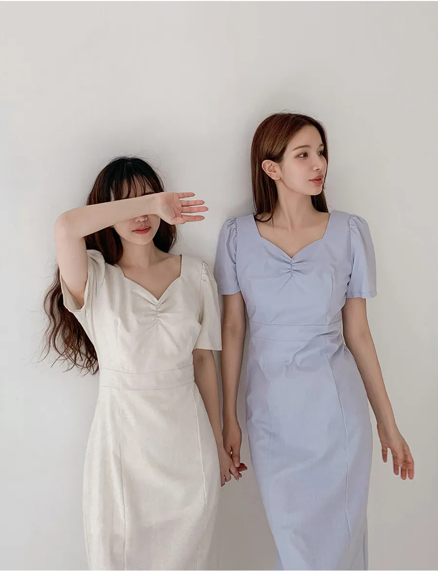 ダイヤネックマーメイド半袖ワンピース | レディースファッション通販 - DHOLIC