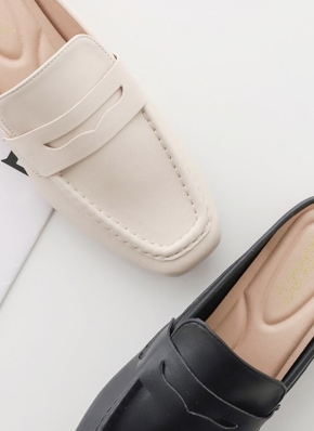 スリムトゥステッチバックレスローファー | レディースファッション通販 - DHOLIC