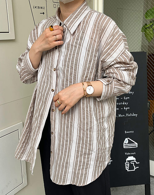 stripe shirt | レディースファッション通販 - DHOLIC