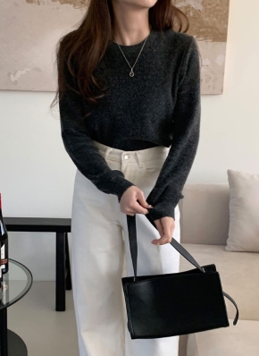 アルパカブレンド長袖ニット | レディースファッション通販 - DHOLIC