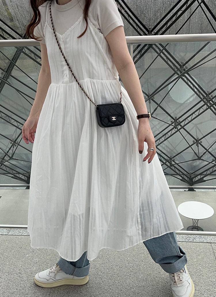 コットンレースキャミワンピース | レディースファッション通販 - DHOLIC