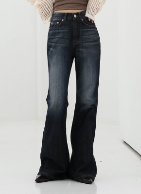 スリムフレアデニムパンツ | レディースファッション通販 - DHOLIC