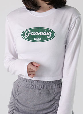 オーバルロゴクロップドTシャツ | レディースファッション通販 - DHOLIC