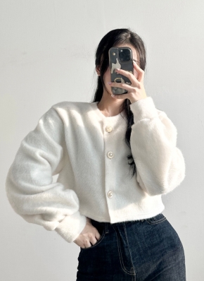 ソフトタッチクロップドカーディガン | レディースファッション通販 - DHOLIC