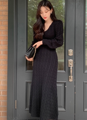 2TYPEケーブルニットワンピース | レディースファッション通販 - DHOLIC