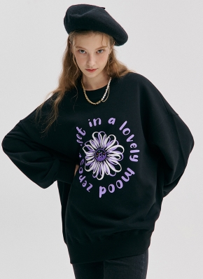 フラワードーナツスウェット(BLACK) | レディースファッション通販 - DHOLIC