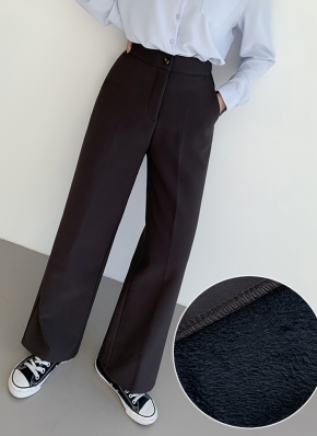 ファー裏地ワイドスラックス | レディースファッション通販 - DHOLIC