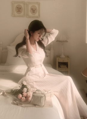 ベルト付ジャケット風プリーツワンピース | レディースファッション通販 - DHOLIC