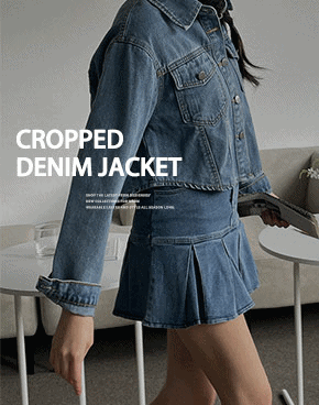 ポケットクロップドデニムジャケット | レディースファッション通販 - DHOLIC