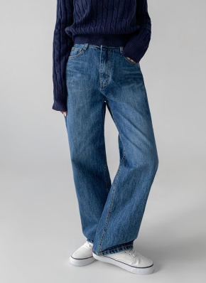 [155Line]ウエストゴムベーシックデニムパンツ | レディースファッション通販 - DHOLIC