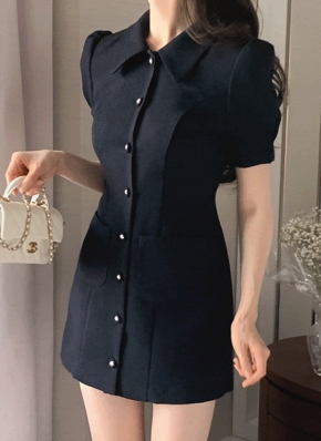 2TYPEスリムラインツイード半袖ワンピース | レディースファッション通販 - DHOLIC