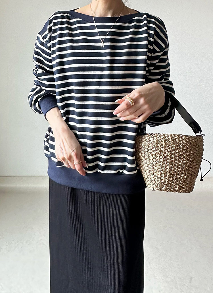 2TYPEボートネック2WAYスウェット | レディースファッション通販 - DHOLIC