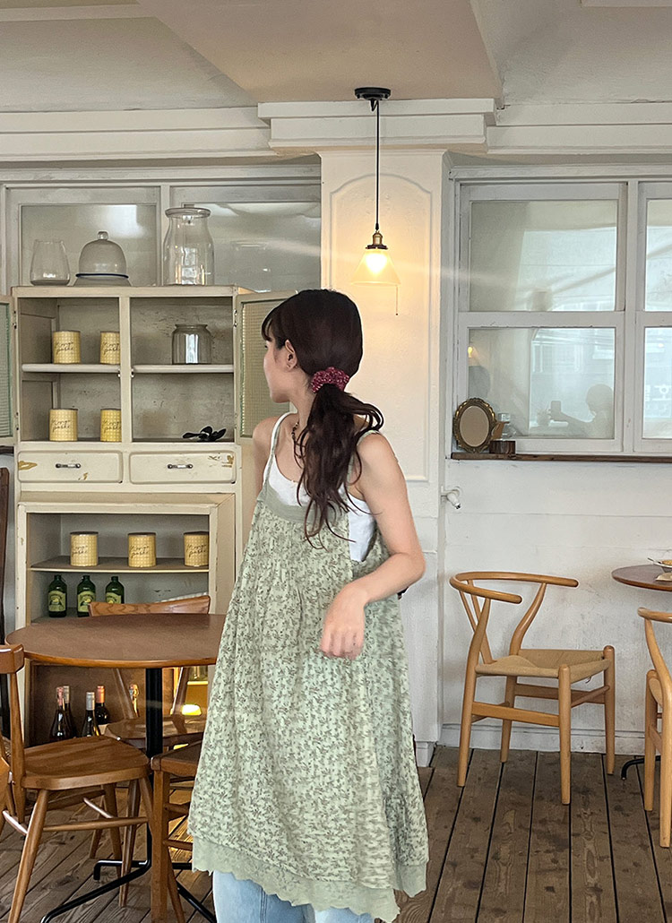 レースフラワーキャミワンピース | レディースファッション通販 - DHOLIC