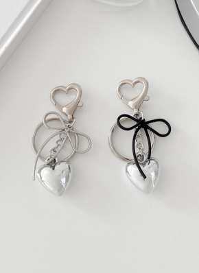 リボンリングハートチャーム | レディースファッション通販 - DHOLIC